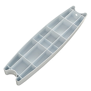 HECASA (1-Pack) 18" Universal Pool Ladder Steps Replacement, Heavy-Duty Molded Plastic Swimming Pool Ladder Rung Step