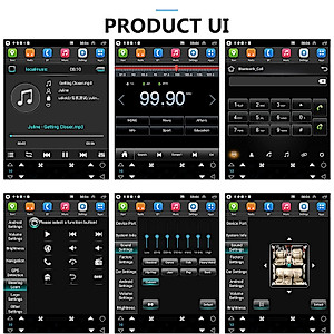 9.7 inch Android Car Stereo Radio for 2012 2013 2014 2015 2016 2017 2018 Ford Focus, Podofo Vertical HD IPS Touch Screen Bluetooth Radio with Mirror Link GPS Navigation Wifi FM Radio Backup Camera Mic
