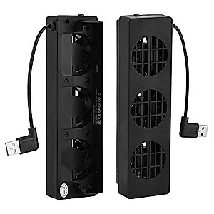 Bewinner Cooling Fan for Nintendo Switch, USB Cooling Fan Base Stand Dock with 3 Cooling Fans Cooler Holder Bracket for Nintendo Switch Game Console, External Cooling Fan