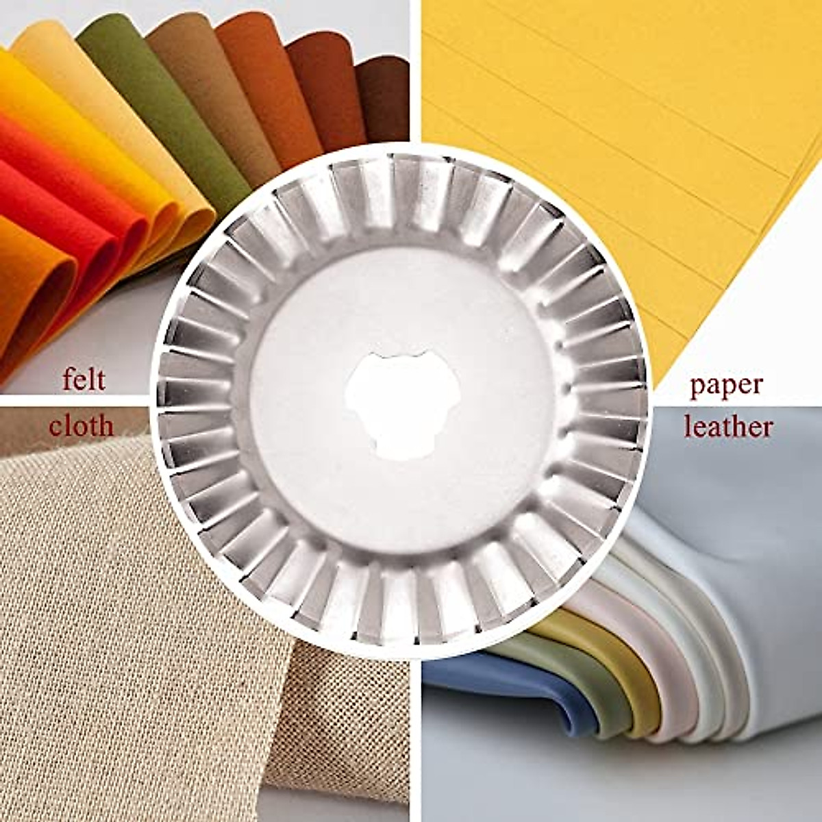 Rotary Cutter Blades Fits Olfa,Fiskars,DAFA by JOMOSART,45mm/60mm Blades Rotary Cutter Replacement Blades for Quilting Scrapbooking Sewing Arts Crafts,Truecut Replacement for Quilting Fabric,Paper etc