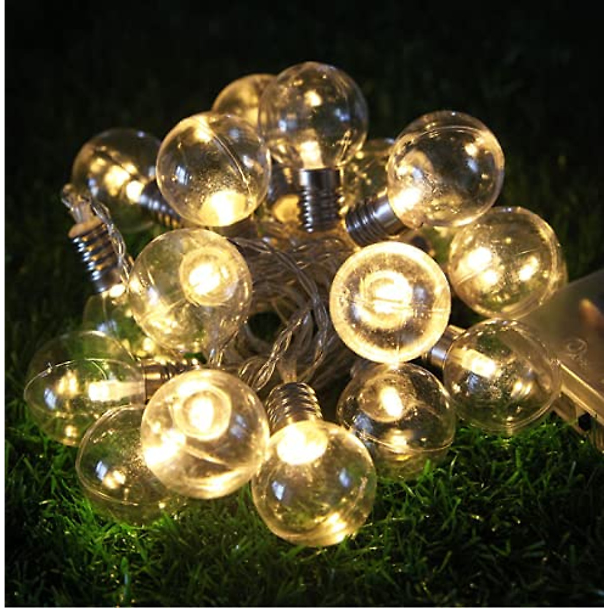 Outdoor Garden String Light 6.5M 30LED Solar Power Retro Bulb for Patio Backyard Porch Balcony Garden Home Party Decor