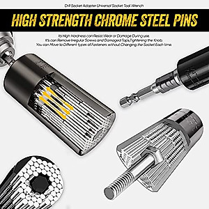 TEXASDELUXE Drill Socket Adapter Universal Socket Tool Wrench