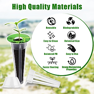 150Pcs Seed Pod Kit for Aerogarden, Anglecai Hydroponics Garden Accessories for Hydroponic Growing System, Grow Anything Kit with 50 Grow Sponge, 50 Pod Label, 24 Grow Basket, 24 Grow Dome, 2 Tweezers