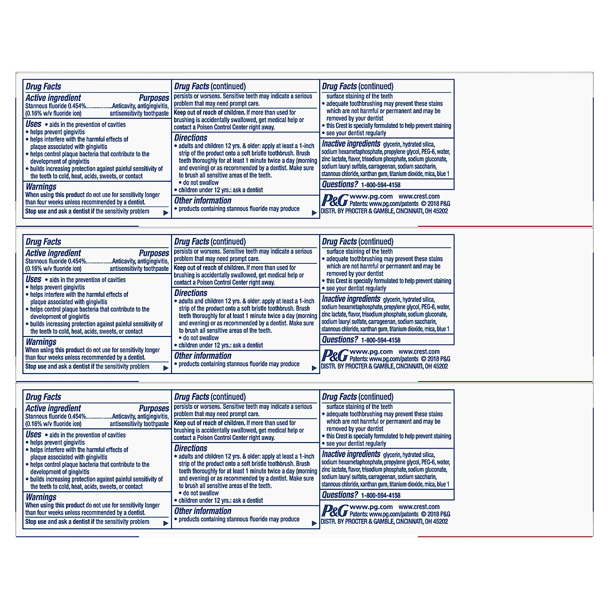 Crest Pro-Health Advanced Gum Protection Toothpaste, 5.1 Ounce, 3 Count