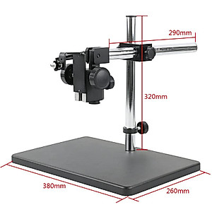 LIRUXUN 1/4 M6 Install Screw 25mm Adjustable Video Microscope Camera Stand Holder Gear Focusing Support Accessories
