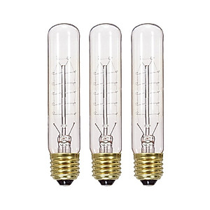 Satco S2415 20W 120V T9 Hairpin Style Filament Vintage Incandescent Bulb, 3-Pack