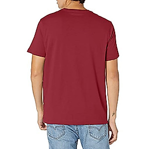 Nautica Men's Short Sleeve Crew Neck T-Shirt, Barolo solid, Large