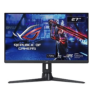 ASUS ROG Strix 27” 1080P Gaming Monitor (XG276Q) - Full HD, IPS, 170Hz, 1ms, Extreme Low Motion Blur, FreeSync Premium technology, DisplayPort, HDMI, Tripod socket for Webcam, DisplayHDR400, BLACK