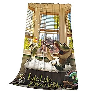 Crocodile Blanket Ultra-Soft for Couch Bed Warm 60"x50" Fleece Plush Throw Blanket Suitable for All Season