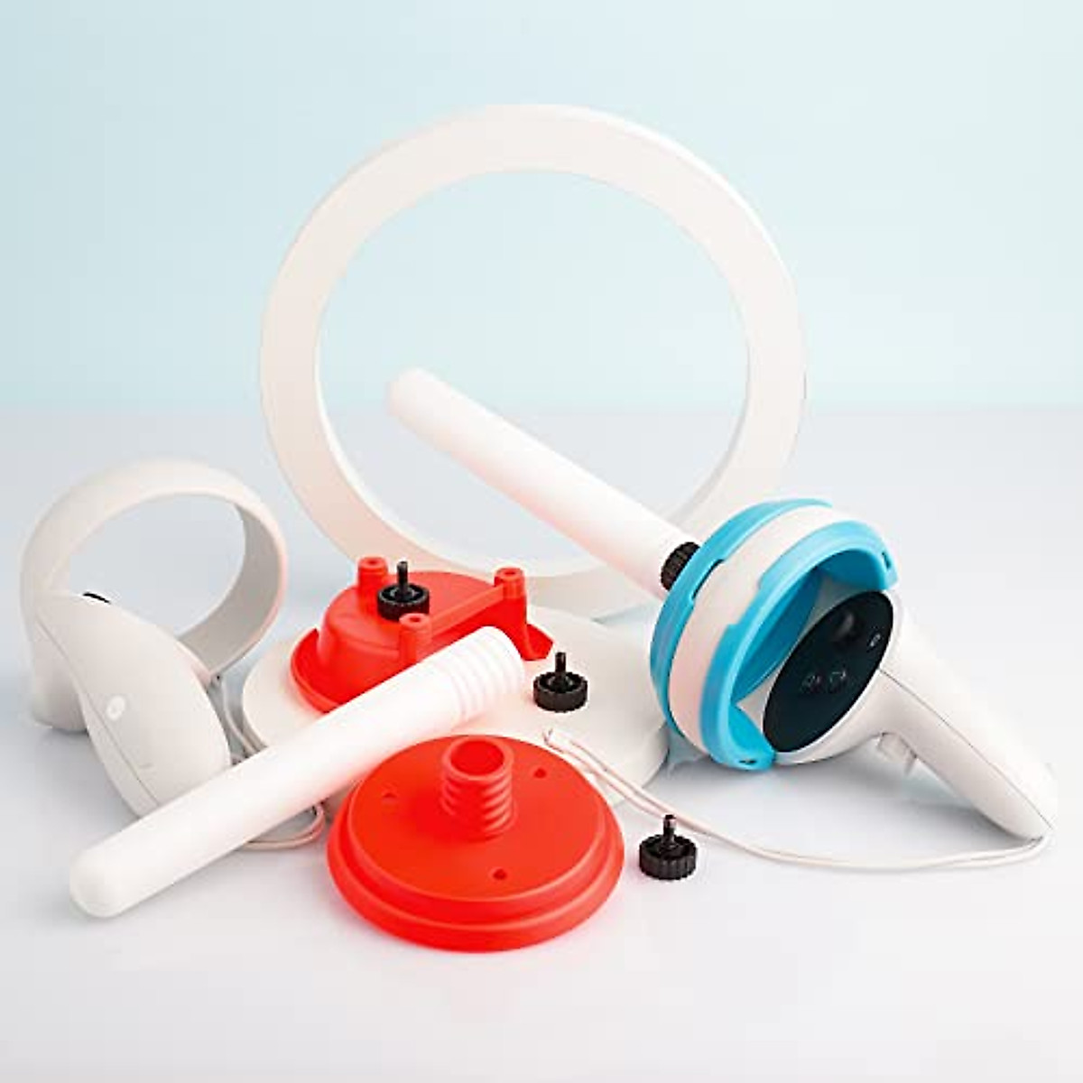 FANPL VR LED Sword for Oculus Quest 2 Controller, Lightsabers Handle Grip for Beat Sabe Accessories, Enhanced Gaming Experience (2 Pack)