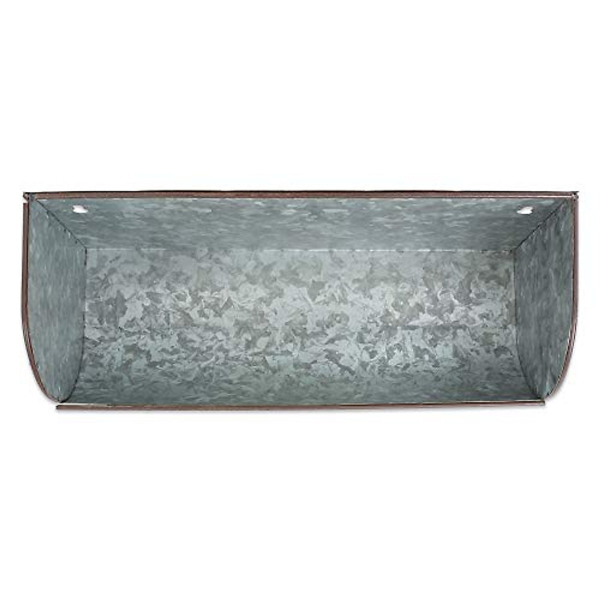 DII Galvanized Metal Decor, Rustic Farmhouse, Mounted Wall Shelves, Silver, 2 Piece