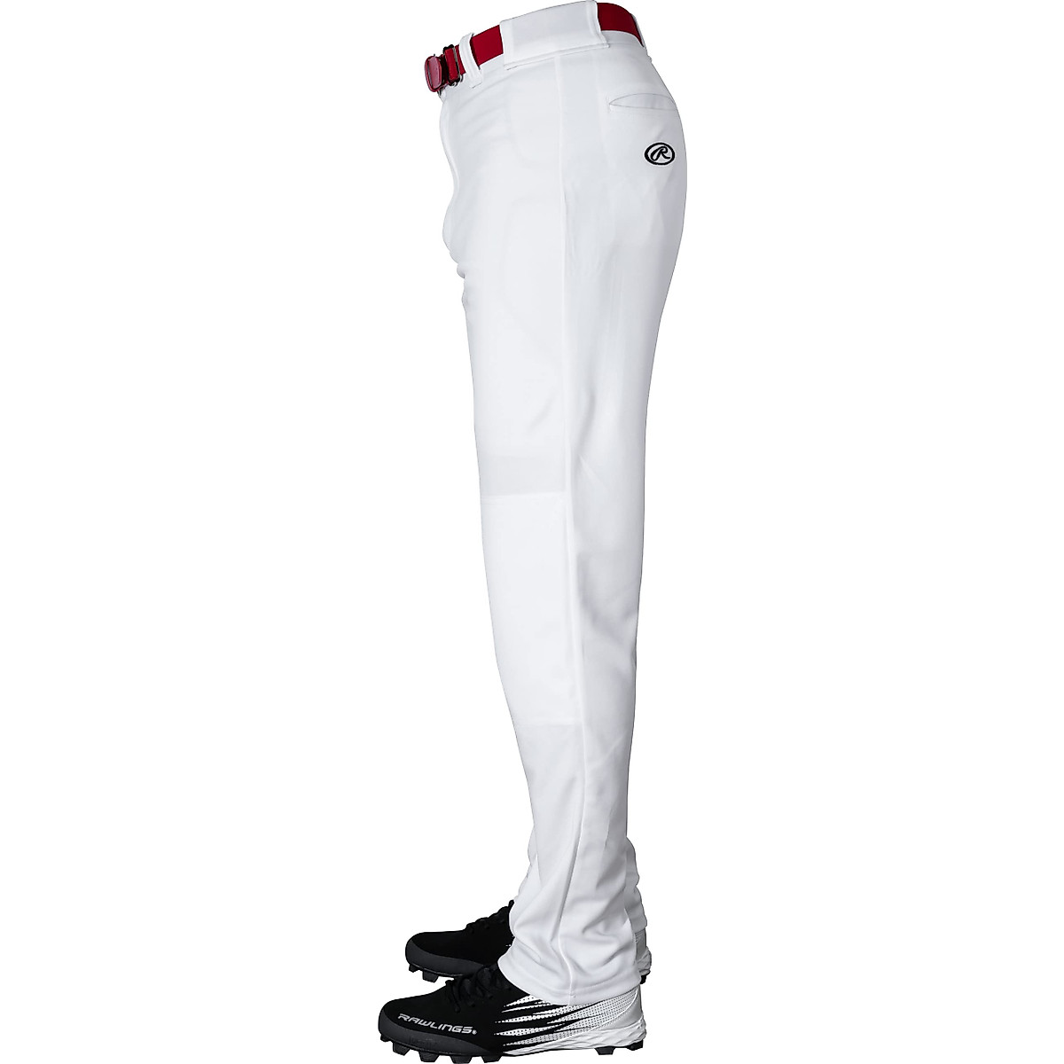 Rawlings Boys Solid Youth Semi-Relaxed Pants, X-Large, White, White, X-Large US