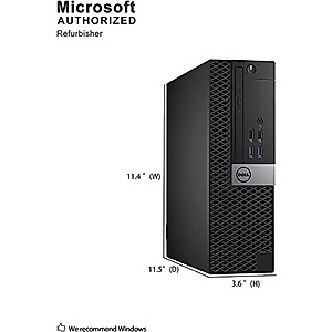 Dell OptiPlex 7040 Small Form Factor PC, Intel Quad Core i7-6700 up to 4.0GHz, 16G DDR4, 512G SSD, Windows 10 Pro 64 Bit-Multi-Language Supports English/Spanish/French (Renewed)