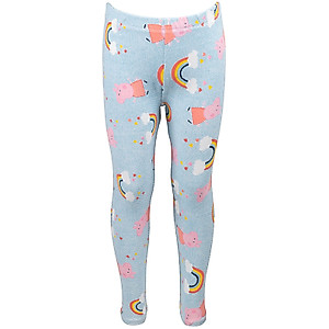 Peppa Pig Toddler Girls T-Shirt and Leggings Outfit Set Pink/Blue 4T