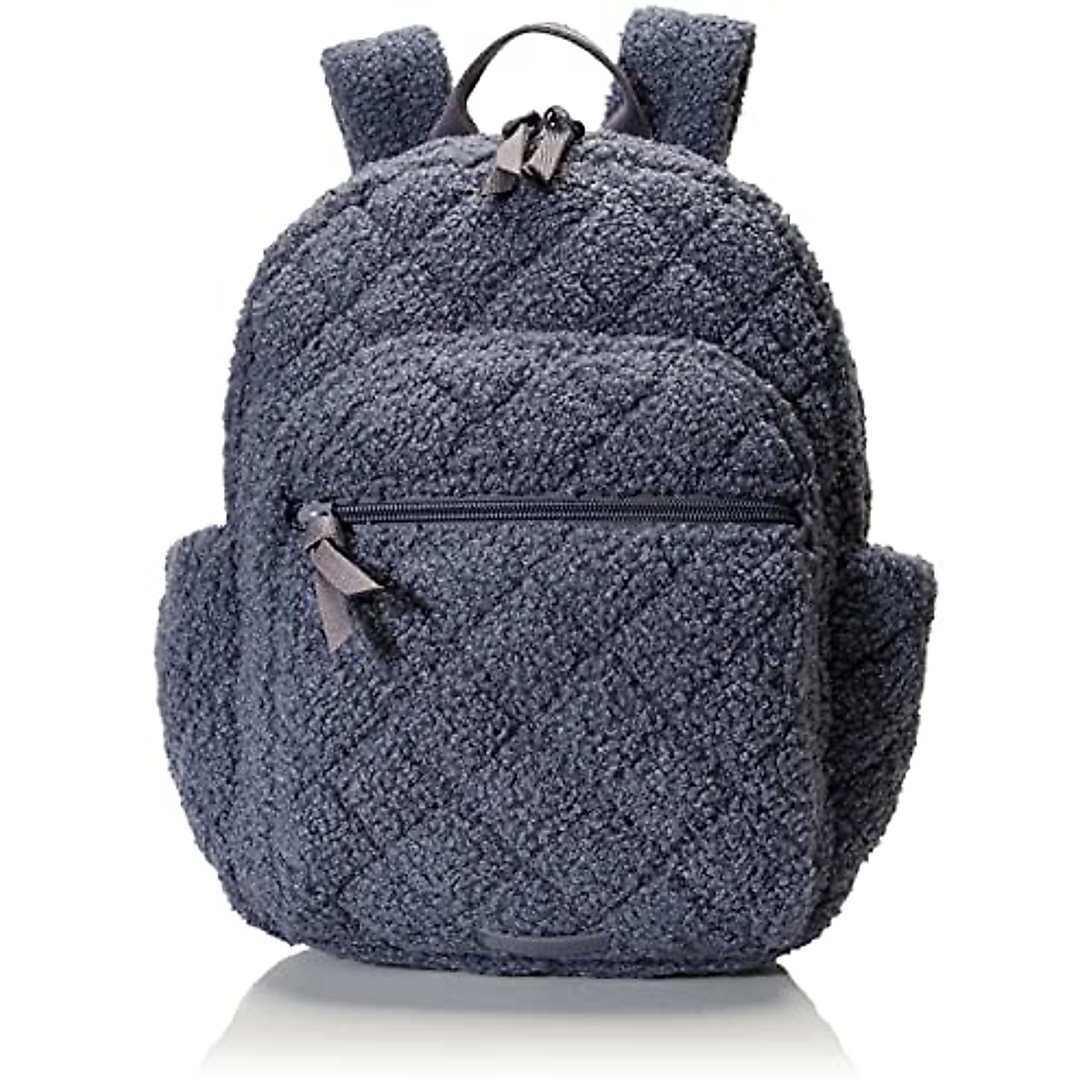 Vera Bradley Women's Teddy Fleece Sherpa Small Backpack, Thunder Blue, One Size