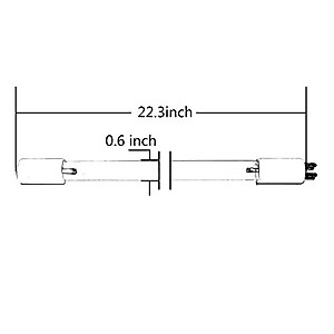 HQUA-OWS-6L 25W UV Tube for 6 GPM System