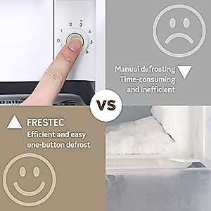 Frestec 3.1 Cu. Ft. Mini Fridge with Freezer, Small Refrigerator, Mini Fridge for Bedroom, Single Door Compact, Energy Saving, Low Noise, Mini Fridge for Office
