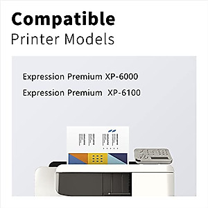 LemeroSuperx 302XL Remanufactured Ink Cartridge Replacement for Epson 302XL 302 T302XL Work for Expression Premium XP-6000 XP6000 XP-6100 XP6100 (5-Pack) XP-6100 Ink Cartridges