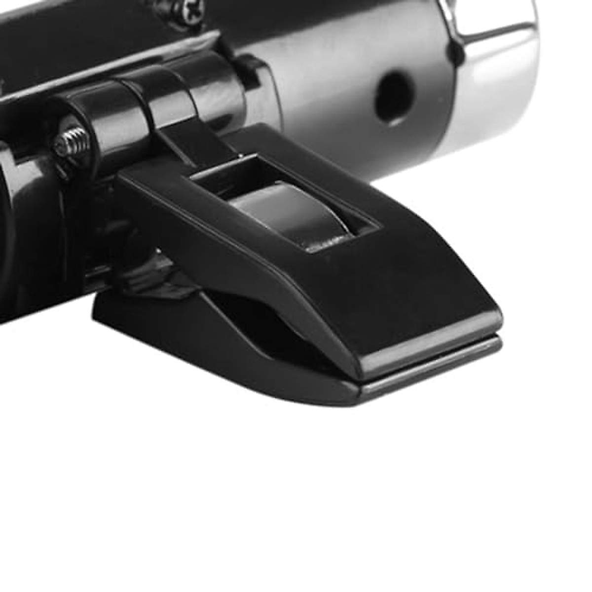 Car Clock Thermometer with Back Light, Clip on Truck Digital LCD Monitor, for Temperature Measurement (Blue Background)