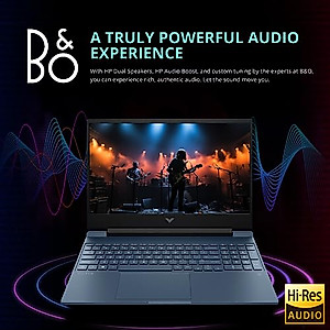 HP Victus Gaming Laptop, 15.6'' FHD 144Hz IPS Display, Intel Core i5-13420H, NVIDIA GeForce RTX 3050, 16GB RAM, 1TB PCIe SSD, Backlit Keyboard, Wi-Fi 6, HD Camera, Win 11 Pro, Blue, 32GB USB Card