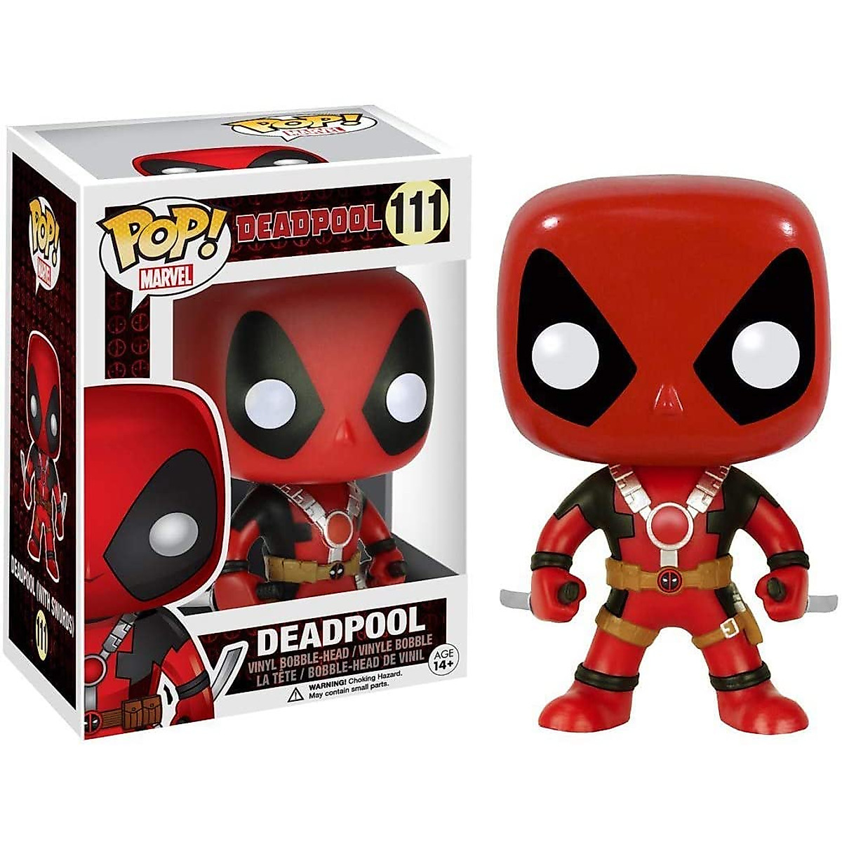 Funko Pop! Marvel Heroes: Deadpool with Two Swords #111 Vinyl Figure (Bundled with Pop Box Protector Case)