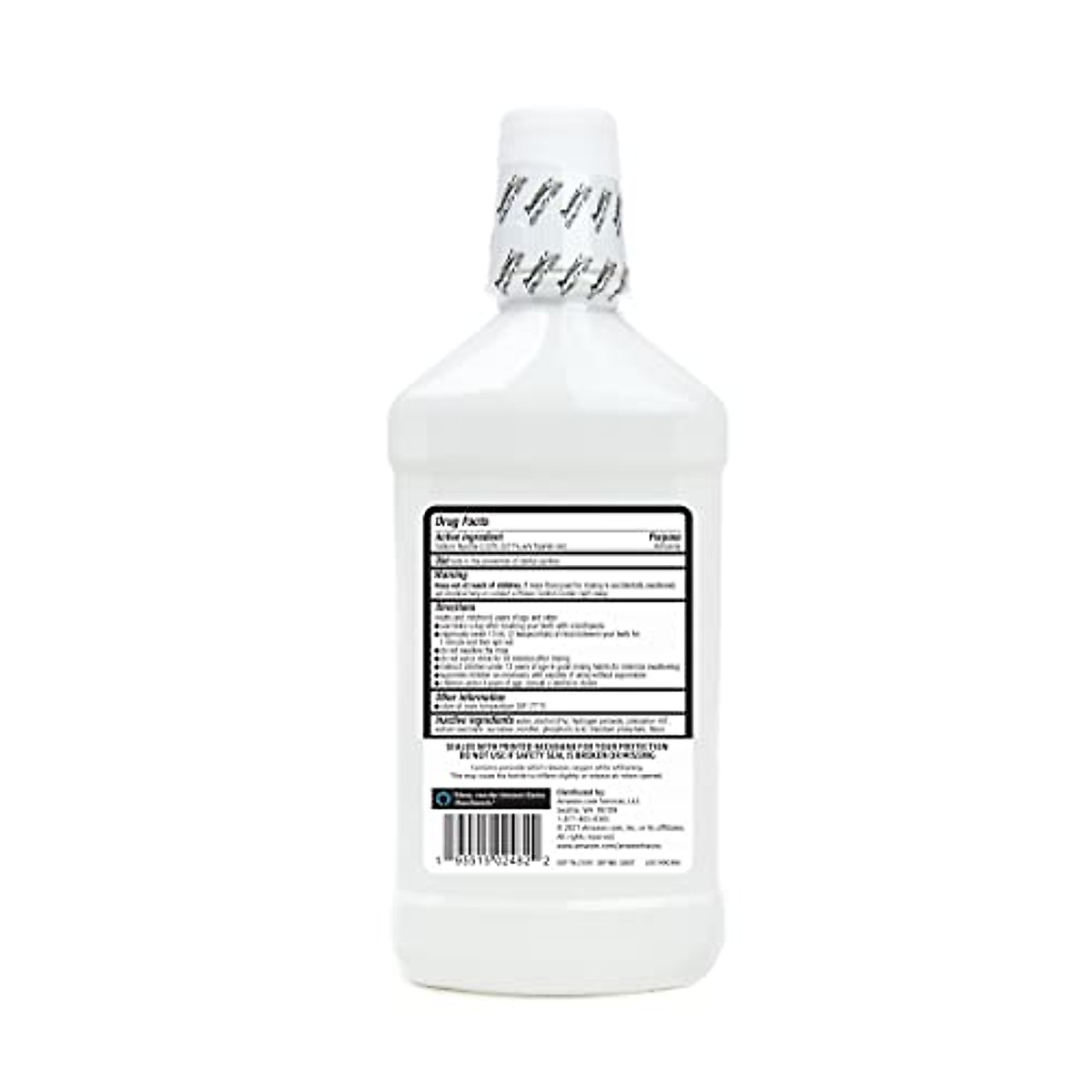 Amazon Basics Whitening Anticavity Mouthwash, 16 Fluid Ounces, 1-Pack (Previously Solimo)