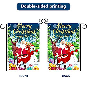 Seasonal Garden Flag Set of 12 12x18 Inch Double Sided Yard Flag Welcome Spring Summer Garden Flags for All Seasons, Easter Christmas Garden Flag for Outside Holiday Decorations