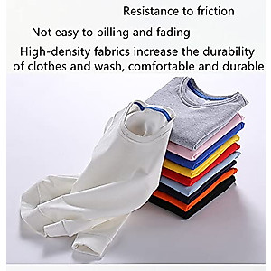 AdaliaFaye Boys' Crewneck Sweatshirt Girls Sport Long Sleeve Cotton thin Kids Toddler Casual Solid T-Shirt Pullover Tops White