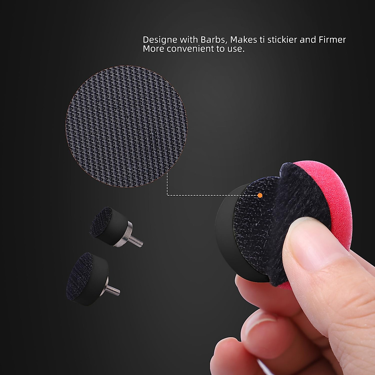 Mini Buffing Polishing Pads, 16Pcs Mini Detail Polisher Pads Use On Rotary Tools,Cordless Electric Drill, Mini Polisher Tool for Tight Area Detailing Polishing Waxing and Sealing Glaze -HTDEPMIXUS