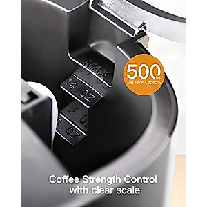 Coffee Maker, 3 in 1 Coffee & Tea Maker for K Cup, Loose Leaf Tea & Ground Coffee Compatible, with Fast & Fresh Brewed, 8 to 14 Oz. Brew Sizes and Self Cleaning Function