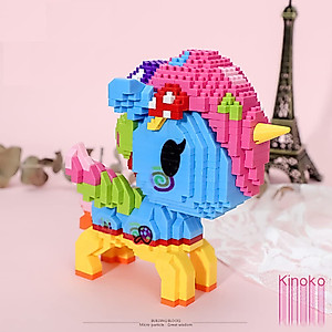 Uvini Micro Blocks Adult Building Blocks Unicorn Toy Set, Unicorn Model to Build, Best Gift for Girls, Adult Gift 897pcs