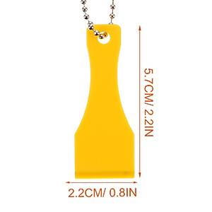 VILLCASE Scratch Off Ticket Scratcher, Ticket Scrapers Tools Plastic Scraper Tool for Tickets, Labels, Films, Lotto Cards, 12Pcs Random Color