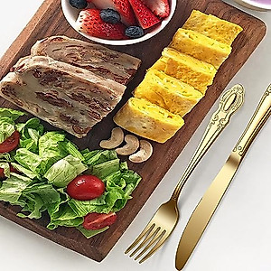 20-Piece Silverware Set with Steak Knives for 4,Unique Decorative Design，Stainless Steel Flatware Cutlery Set For Home Kitchen Restaurant Hotel, Kitchen Utensils Set, Mirror Polished, Dishwasher Safe