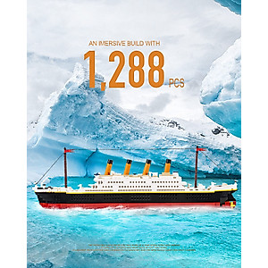 dOvOb Mini Blocks Titanic Building Set, 1288 Pieces Mini Bricks, Toys Gift for Adults and Kids