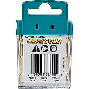 Makita B-60523 Impact Gold #2 Phillips 2″ Power Bit, 15/Pk