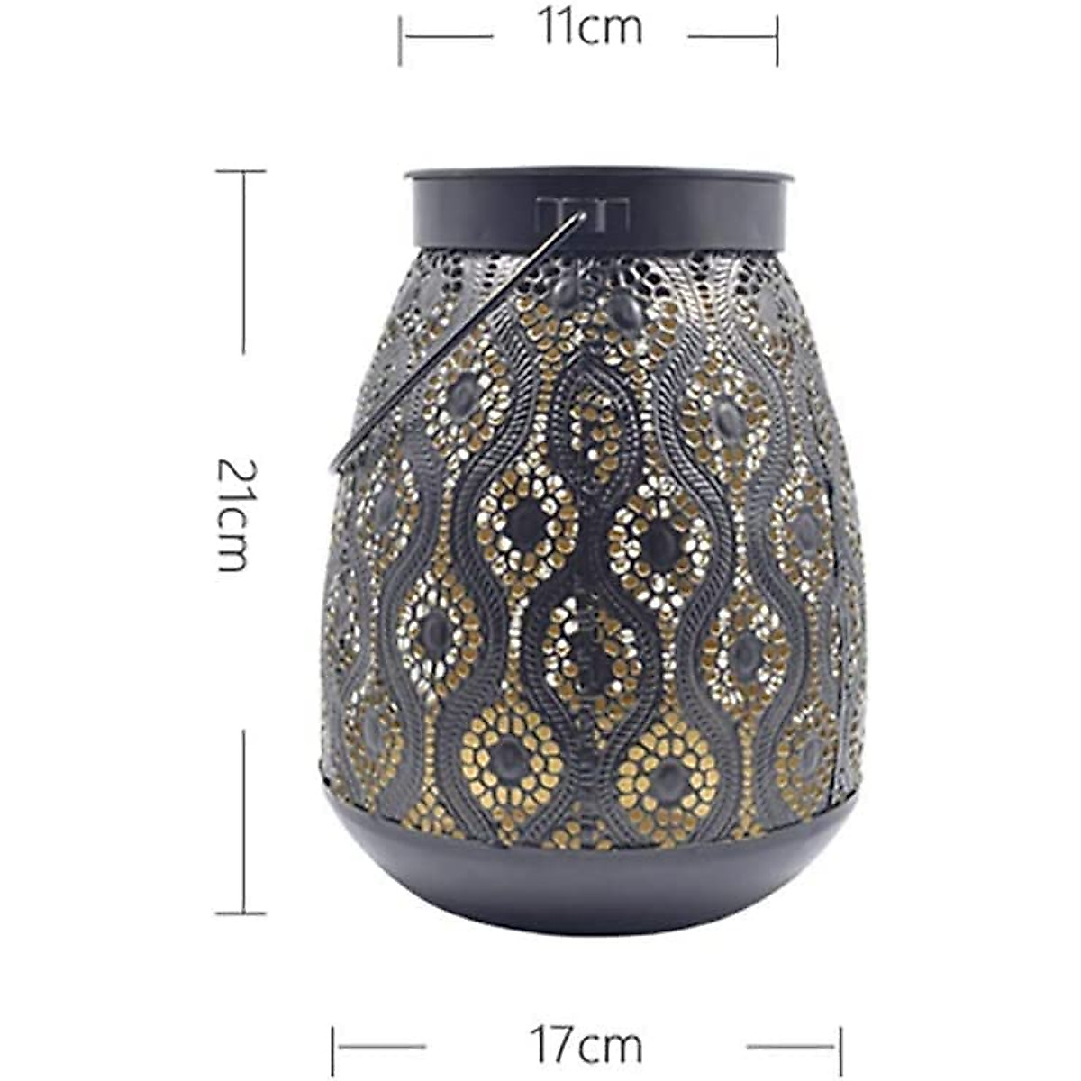 Solar-Powered Pathway Solar Garden Lights Solar Lantern Lights for Hanging Outdoor Ornaments Gift Outdoor Decoration Table Lantern Solar Silver Light Waterproof Solar Lamp Decorative Solar Powered Lan
