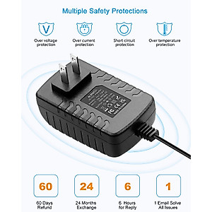 ALITOVE 12V 2A Power Supply Adapter DC 12 Volt 24W 2000mA 1.8A 1.5A 1.2A 1A Power Converter Transformer with 5.5x2.5 5.5x2.1 5.5x3.0 5.5x1.7 4.8x1.7 4.0x1.7 3.5x1.35 3.0x1.1 2.5x0.7 6.3x3.0 10 Tips
