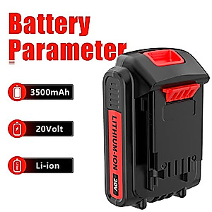 Bonadget [Upgraded] 2Pack 3.5Ah LBXR20 Replacement Battery Compatible with Black and Decker 20V Battery 20V Max Lithium-ion LB20 LBX20 LST220 LBXR2020-OPE LBXR20B-2 LB2X4020 Cordless Tool Battery