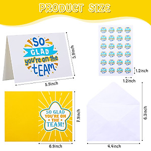 Chinco 24-Pack of Employee Appreciation Cards with Envelopes, Thank You Notes, Office Theme Design, Suitable for All Employees