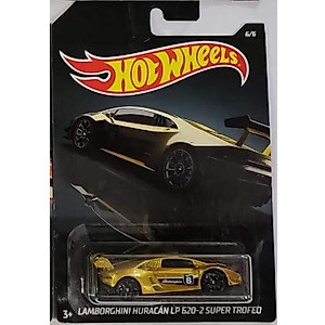 Hot Wheels 2019 Walmart Exclusive Exotics - '14 Corvette Stingray, '17 Ford GT, Bentley Continental Supersports, McLaren P1, Porsche 934 Turbo RSR, Lamborghini Huracan LP 620-2 Super Trofeo - Set of 8