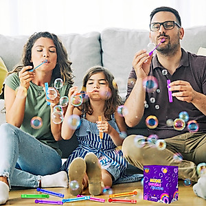 Kids Party Goodie Bag Stocking Stuffer Fillers for Toddlers, 32 Pack Mini Bubble Wand Toys Gifts for Kids, Small Christmas Pinata Birthday Party Favors Supplies, Camping Classroom Prizes Treats