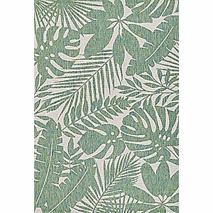 Novogratz by Momeni Villa Salerno Green Indoor/Outdoor Area Rug 2' X 3'
