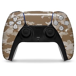 WraptorSkinz Skin Wrap compatible with Sony PS5 DualSense Controller WraptorCamo Digital Camo Desert (CONTROLLER NOT INCLUDED)