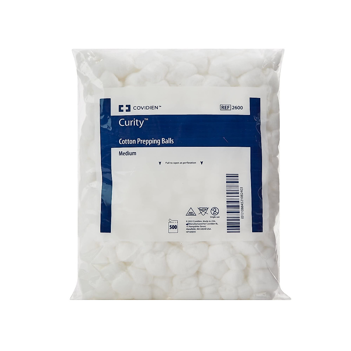 Kendall/Covidien Prepping Cotton Ball, 500 Count
