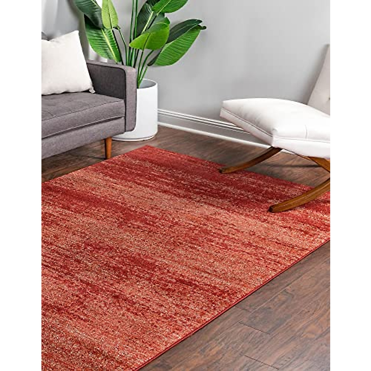 Rugs.com Angelica Collection Rug – 2' x 3' Terracotta Medium Rug Perfect for Entryways, Kitchens, Breakfast Nooks, Accent Pieces