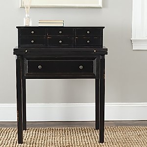 Safavieh American Homes Collection Abigail Distressed Black Fold Down Desk