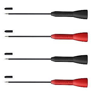 4 Pack 2mm Extended Needle Test Probes, 600V/10A Non-Destructive Multimeter Test Probe for Fluke Leads tl71 tl75
