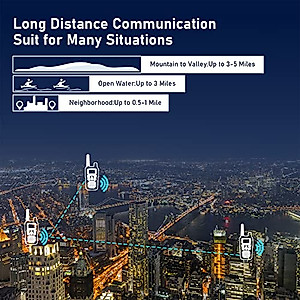 Walkie Talkies,Erelis Long Rang Walkie Talkies with 22 FRS Channels,Walkie Talkies for Adults with Lamp,VOX,LCD Display for Outdoor Activities