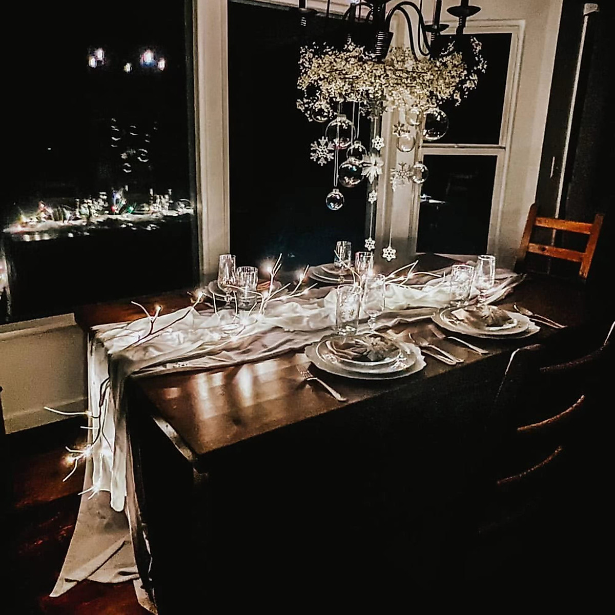 Lighted Garland with Birch Twigs, Hypestar 6FT Lighted Garlands with 48 LEDs for Christmas Decorations indoor, Birch Garland with Lights and Timer for Christmas (Battery Operated Birch Garland)