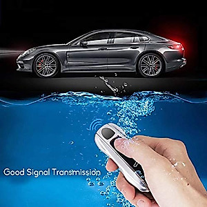 Jaronx 2PCS Glossy Red Key Fob Cover Compatible with Cayenne Panamera 2018-2023/911 Carrera 2020-2023 /Taycan 2020-2023, Remote Key Covers Painted Keyless Entry Key Protectors